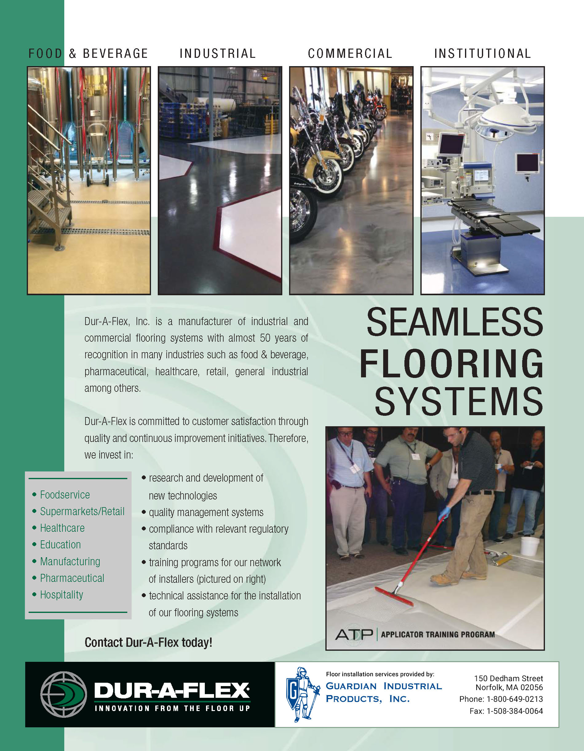 Industrial Flooring Colors and Materials ME NH CT RI